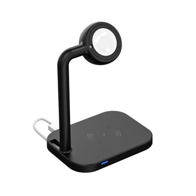 China Q3 2 In 1 15W Qi Fast Charging Wireless Phone Charger Dock For Apple for sale