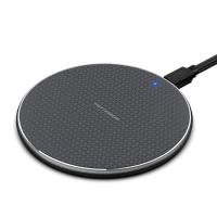 China High Power 110 KHZ Round Wireless Charger Desktop Aluminum Alloy for sale