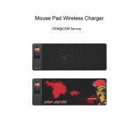 China 15W Qi 800x300 Mouse Pad Wireless Charger for sale