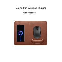 China 10W Mouse Pad Wireless Charger With Wrist rest for sale