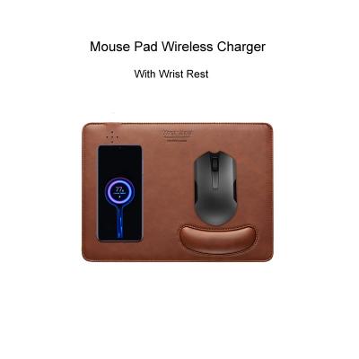 China 10W Mouse Pad Wireless Charger With Wrist rest for sale