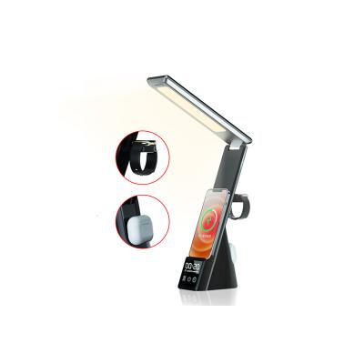 China Multi Function Wireless Charger With Clock Lamp for sale