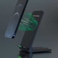 China 15W Vertical Qi Wireless Charger Stand Foldable Portable Fast Charging For Iphone for sale