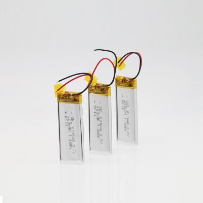 China 3.7V 400mAh LiPo Rechargeable Battery 602040P High Discharge Rate RoHS for sale
