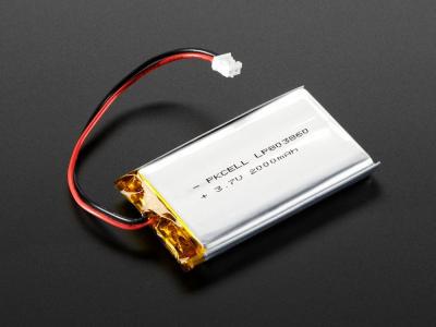 China 5mm 3.7V 200mAh LiPo Battery Rechargeable Lithium Ion Polymer UL CE for sale
