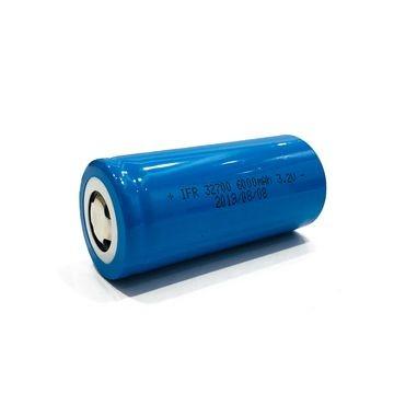 China 30Ah 32700 LiFePO4 Battery Cell 3.2V 6000mAh Cylindrical Lithium Rechargeable for sale