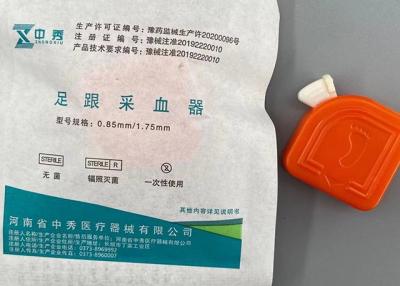China Disposable Heel Incision Device 0.85mm/1.75mm Heel Blood Collection Device for sale
