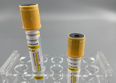 China 3ml 5ml Golden Yellow Blood Container Tube Inert Separation Coagulation Tube for sale