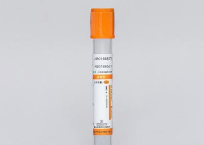 China 1mL To 20mL Venous Blood Sample Collection Vials Orange Top Blood Collection Tube for sale