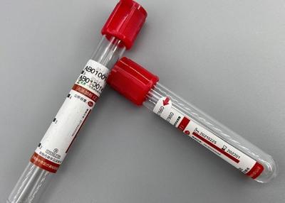 China Disposable Red Vacuum Blood Collection Container 5ml Biochemical Test Tubes for sale
