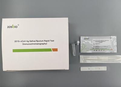 China Coronavirus Saliva Sputum Ag Rapid Test Kit Usage Manual Principle Of Detection for sale