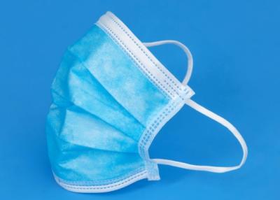 China Blue Disposable Protective Equipment 3 Ply Disposable Surgical Mask for sale