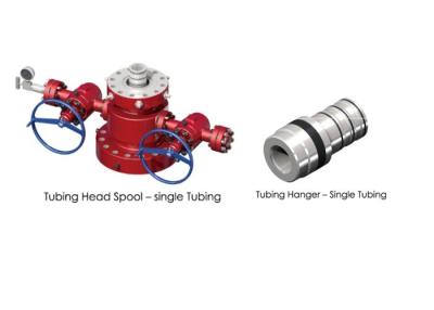 China Oilfield Oil Wellhead Equipment Tubing Head Spool / Tubing Hanger Long Service Life for sale