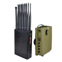 China Wholesale Handheld 16 Bands Cell Phone Signal Jammer With Nylon Cover, Blocking 5G 4G Wi-Fi Jammer for sale