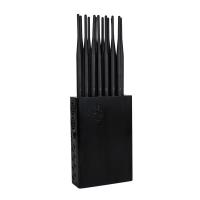 China Best Selling Classic Black Portable 14 Antennas 5G Cell Phone Signal Jammer with LCD Display for sale
