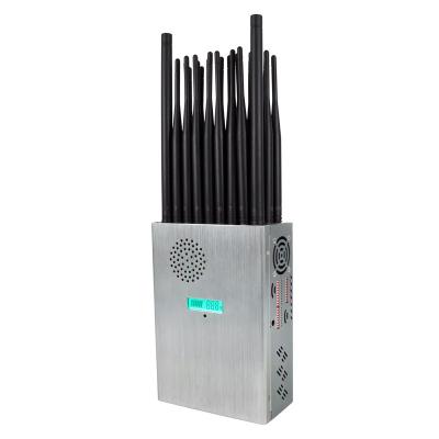 China The World First 27 Bands Portable Jammer for Cell phones, Wifi, GPS, UHF, VHF, RF signals with LCD Display for sale
