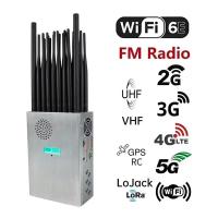 China The World First 27 Bands Portable Jammer for Cell phones, Wifi, GPS, UHF, VHF, RF signals with LCD Display for sale