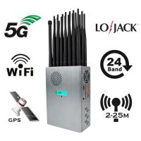 China Portable Handheld 24 Antennas channel 2G 3G 4G 5G GPS WIFI Lojack VHF UHF Signal Detector Device for sale