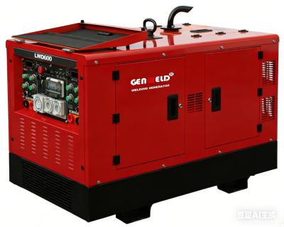China GENWELD LWD600A Diesel Welder Generator with Dual Welding Mode 80L Fuel Tank and Multi-Process Capability for MMA TIG Gouging and Cellulose Welding for sale