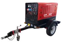 China GENWELD LWG-400 Heavy Duty Diesel Welding Generator with 400A Dual Welding Output and 20 kW Brushless Alternator on Silent Mobile Trailer for sale
