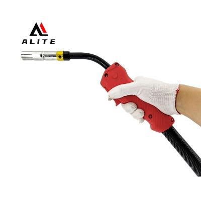 China Alite KR350 Air Cooled MIG MAG Welding Torch Euro Torch with Copper Swan Neck and Piezo Ignition 3M 4M 5M Cable for sale