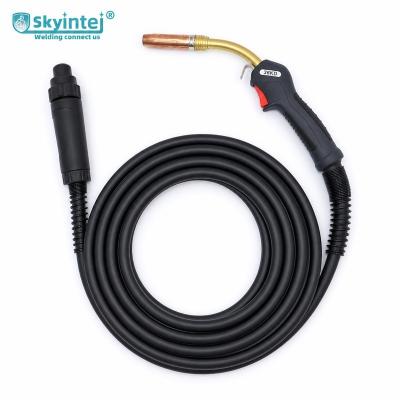 China 300A Air Cooled MIG Welding Gun with Copper Swan Neck and Ergonomic Handle CO2 MAG Welding Torch 1.2mm 3m Cable Euro for sale
