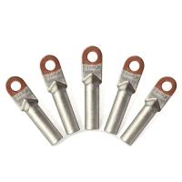 China Friction Welded Bimetallic Terminal Lug Copper Aluminum Cable Lug 10mm2 630mm2 Brass Plated 1000V Transition Power Connector for sale