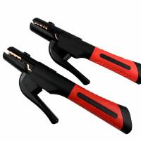 China 500A Straight-Handle Electrode Holder with High-Conductivity Copper Jaws for ARC Welding for sale