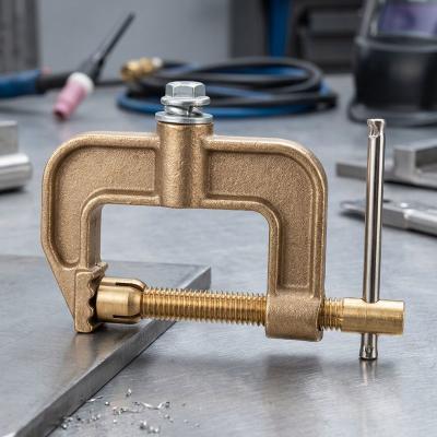 China Heavy Duty 500A Brass Welding Ground Clamp Earth Clamp for Arc Welding Machine Accessories for sale