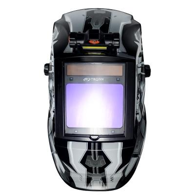 China 4 Sensors Adjustable Shade 5-8/9-13 Large View Welding Helmet Auto-Darkening Welding Mask with True Color Solar Power for sale