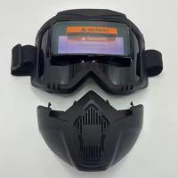 China Solar Powered Auto Darkening Welding Helmet with True Color HD View and Lightweight Full Face Welding Mask Design for sale