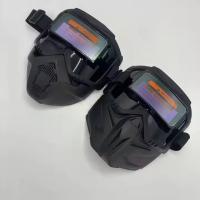 China Solar Powered Auto Darkening Welding Helmet with True Color HD View and Lightweight Full Face Welding Mask Design for sale