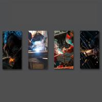 China LED Work Light Auto-Darkening Fiber Glass Welding Helmet Welding Mask for MIG MAG TIG Arc Welding Protection for sale