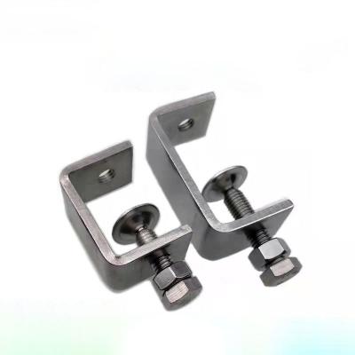 China Heavy-Duty Welding Clamp C-Clamp with 15 cm Jaw Capacity, Copper-Plated Screw and Quick Release One-Hand Operation for sale