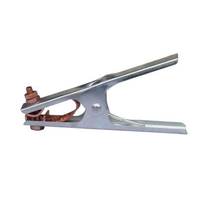 China 400 A Screw Type Earth Clamp with Solid Copper Jaw for Fixed Earthing Ground Clamp Applications for sale