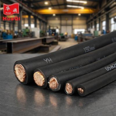 China 21 mm² 4 AWG Flexible Copper Battery Cable with Heavy-Duty Rubber Jacket for Welding Cable Applications for sale