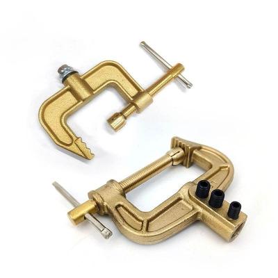 China 500 A Spring Type Earth Clamp with Solid Copper Jaw for Welding Ground Clamp Circuits for sale