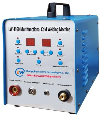 China GENWELD LW-J160 CPU Control Cold Welding Machine for 0.1-3mm Sheet Metal with Low Temperature Welding for sale
