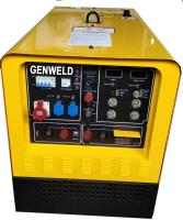 China 400A Diesel Welder Generator with AC400V/16Kw Tri-phase and AC230V/6.9Kw Single Phase Output for sale