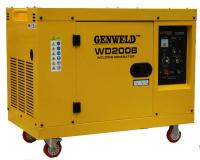 China GENWELD WD200B 200A Silent Diesel Welder Generator with 4.0Kw Output Power and Engine Driven Welding for sale