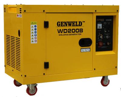 China WD200B 200A Silent Diesel Welder Generator for sale