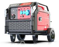 China GENWELD Portable 7kW Silent Gasoline Generator Set with 4 Wheels and 65dB Low Noise Level for sale