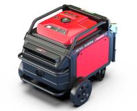 China GENWELD Portable 7kW Silent Gasoline Generator Set with 4 Wheels and 65dB Low Noise Level for sale