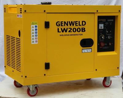 China Portable Silent Diesel Welder Generator with 170A Welding Current 4.0kW Output Power and 35% Duty Cycle for sale