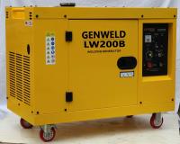 China Silent Diesel Welder Generator WD200B with 200A Welding Current, 5.0Kw Rated Power, and Recoil/Electric Start for sale