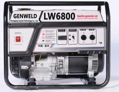 China GENWELD LW6800SD Gasoline Generator Set with 420cc Engine Capacity 8.5kW Calibration Power and Single/Three Phase Output for sale