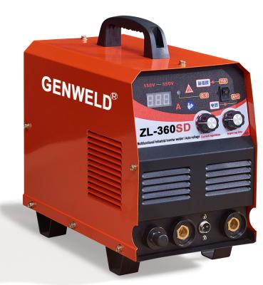 China GENWELD ZL-360SD Portable Industrial Welding Machine with 220A MMA Output 10mm CUT Thickness and 4.0mm MMA Duty Cycle for sale
