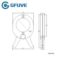 China GFUVE Q150 Bus Bar And Cable Measuring Square Jaw Opening Current Probe for sale