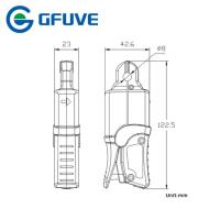 China GFUVE Q8 Thin Jaws AC Current Probe , 10mA Output Low Current Probe For Oscilloscope for sale