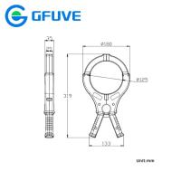 China GFUVE Q125B HVAC 3000A AC Current Clamp Probe 2000Hz 125mm Cable Positioning for sale